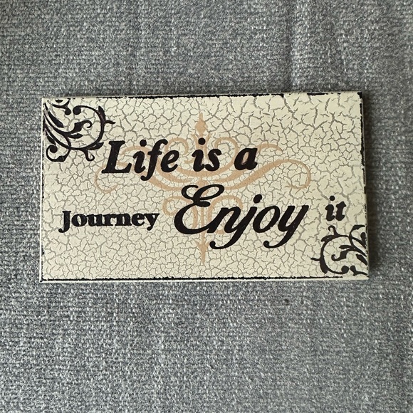 Hobby Lobby | Wall Decor | Wooden Sign Life Is A Journey Enjoy It ...